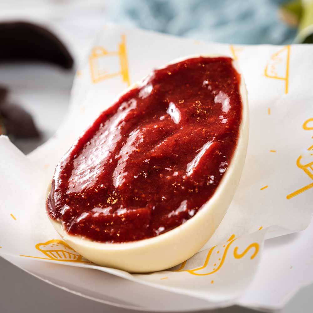 Ovo de Páscoa Cheese Cake de Morango 350g | Seleve